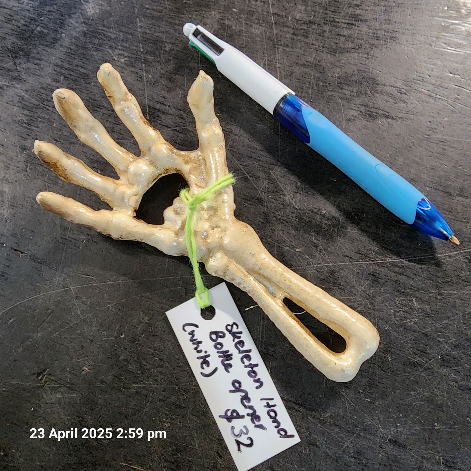 SKELETON HAND CAST IRON BOTTLE OPENER - Store - The Funky Pickers Shed ...