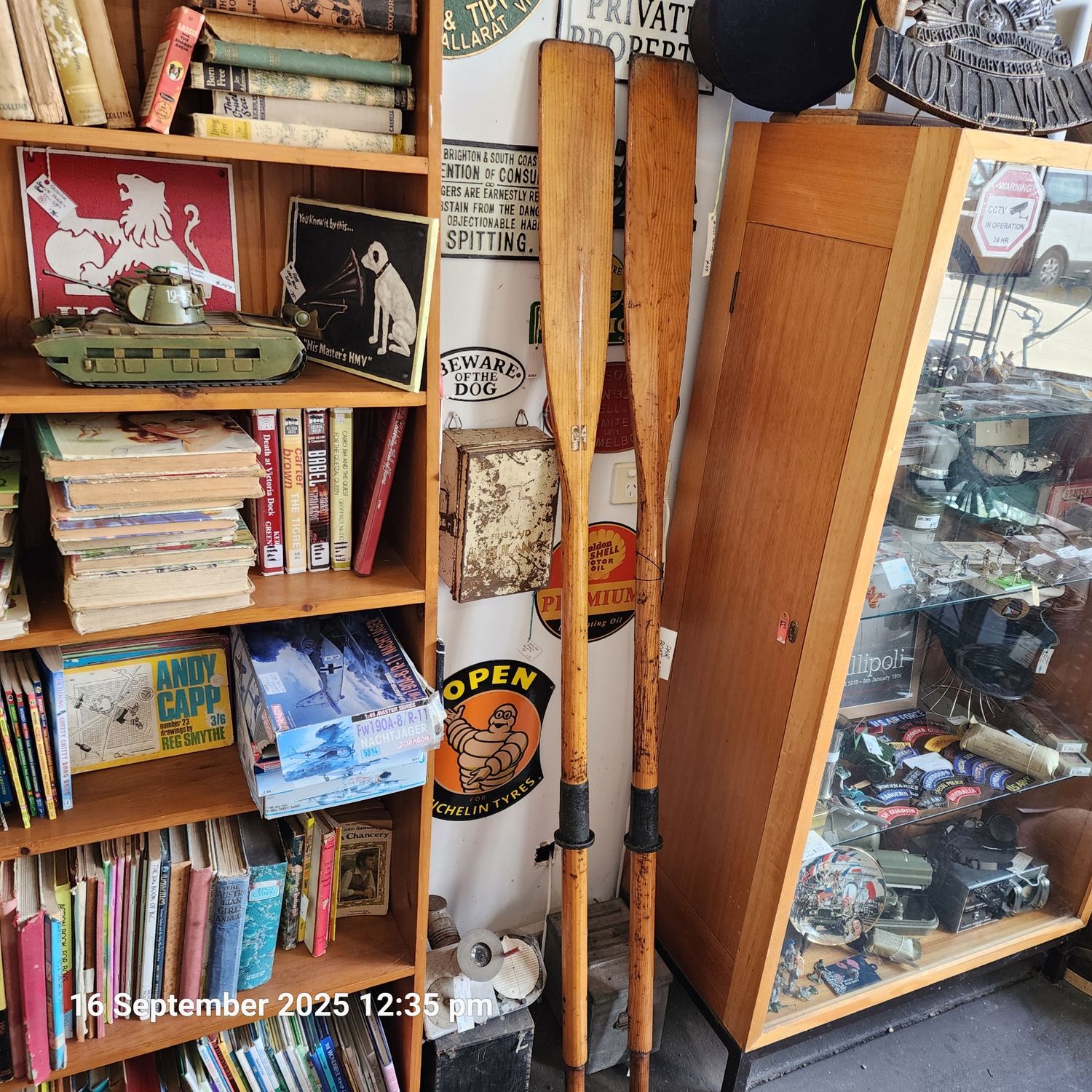 Pair timber boat oars - Store - The Funky Pickers Shed Vinyl ...