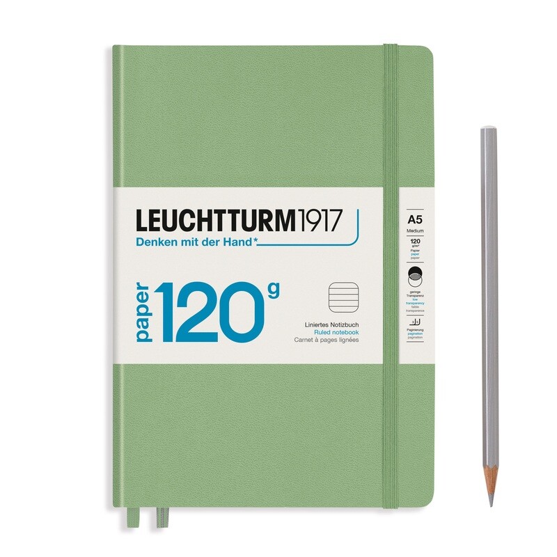 Sage, 120G Edition notebook, Medium (A5), 203 pages