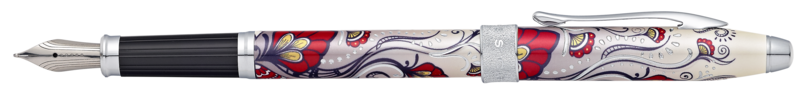 Cross Botanica Red Hummingbird Fountain Pen - Medium Stainless Steel Nib