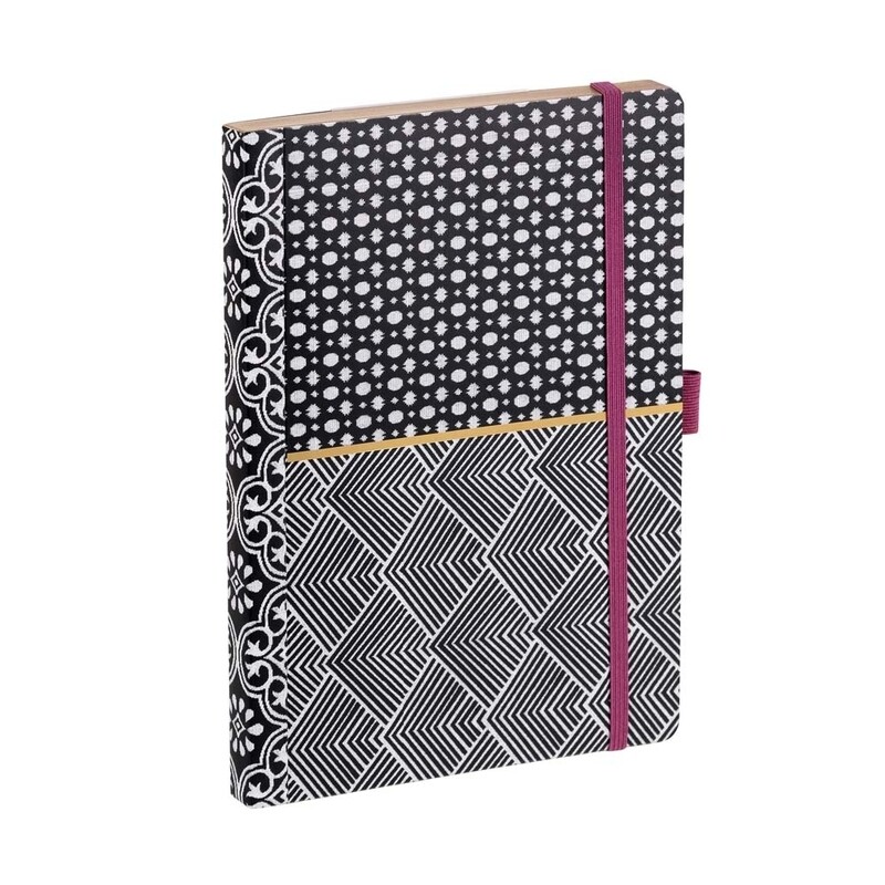 Notebook DIN A5 woven pattern
