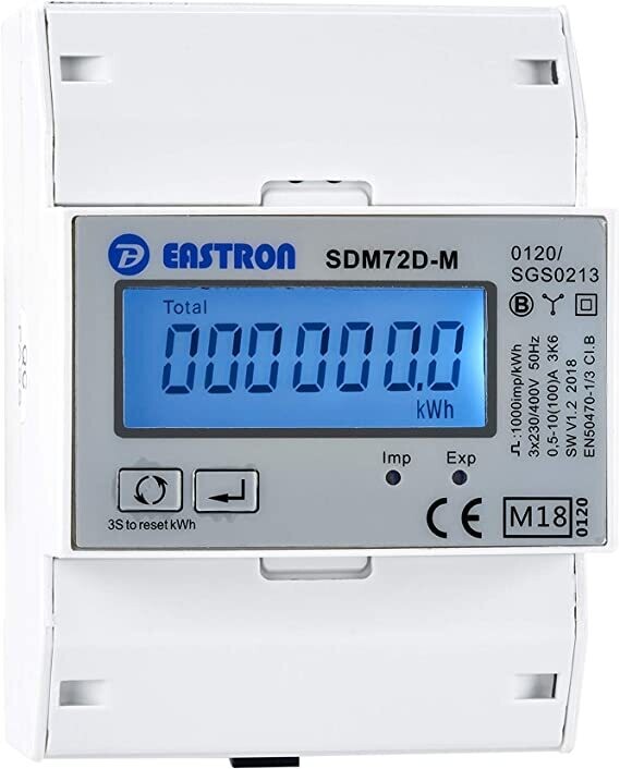 Eastron Smartmeter SDM72D-M
