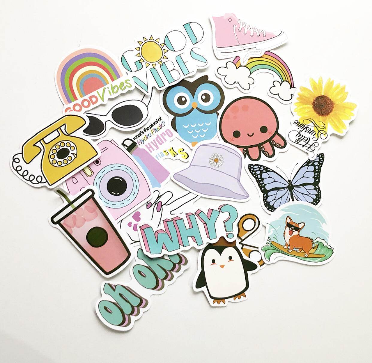 Pack 1 Stickers Cute – Tienda – Merkki Guatemala