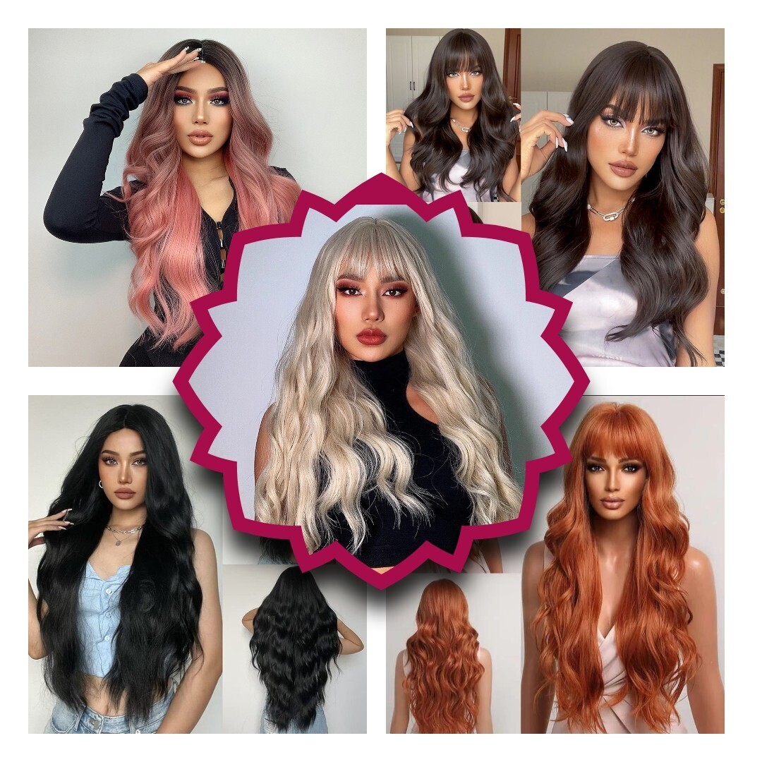 PERUCI LUNGI din par sintetic cu aspect natural, fibra Futura Heat ...