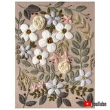 "Primrose sand" pdf pattern 15x20 cm/18x24 cm + video tutorial
