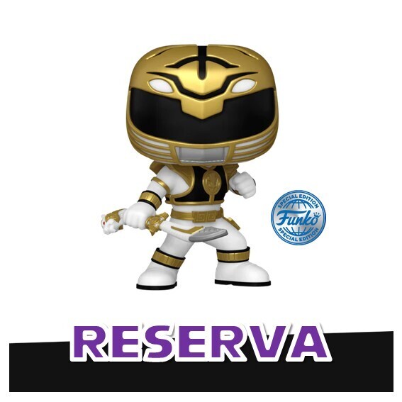 (RESERVA) Funko Pop! White Ranger with Sword 1384 (Special Edition ...