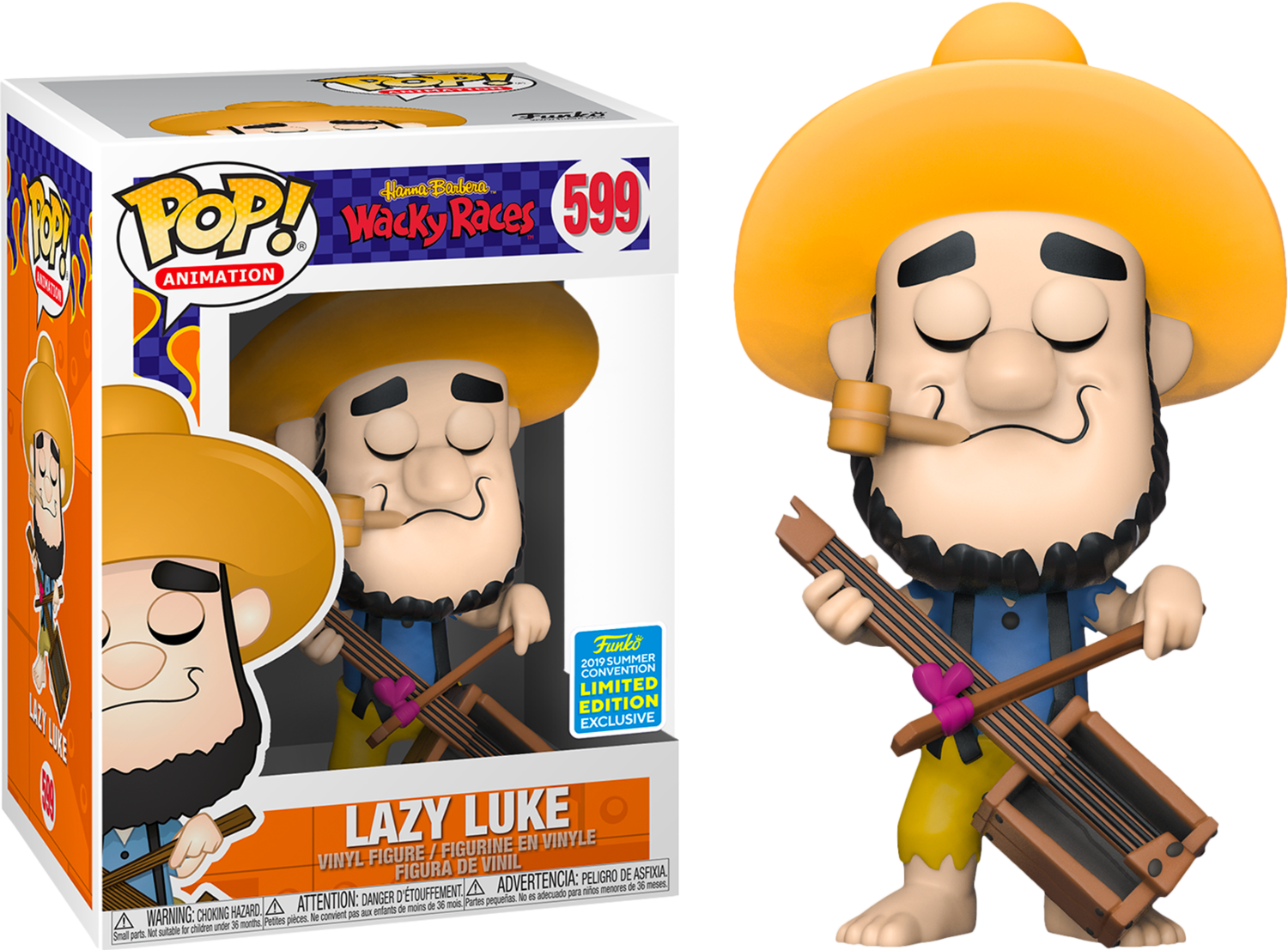 Funko Wacky Races - Lazy Luke Pop! Vinyl Figure (2019 Summer Convention ...