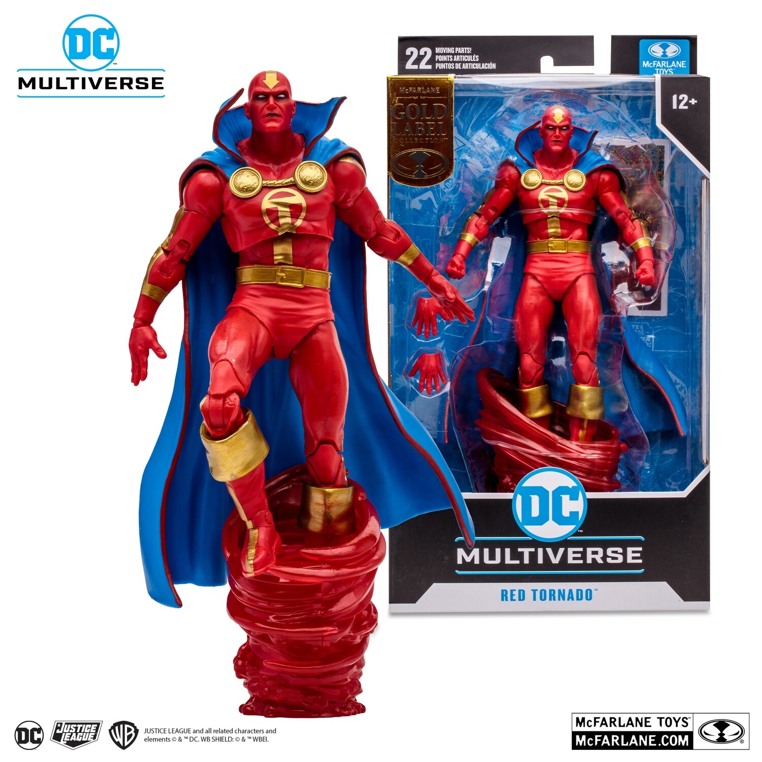 PRE-ORDER Mcfarlane DC Multiverse - Red Tornado DC Classic Gold Label 7 ...