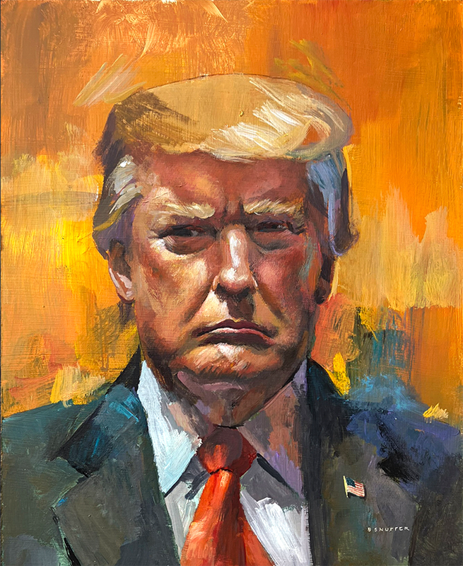 Trump and Patriot Original Paintings