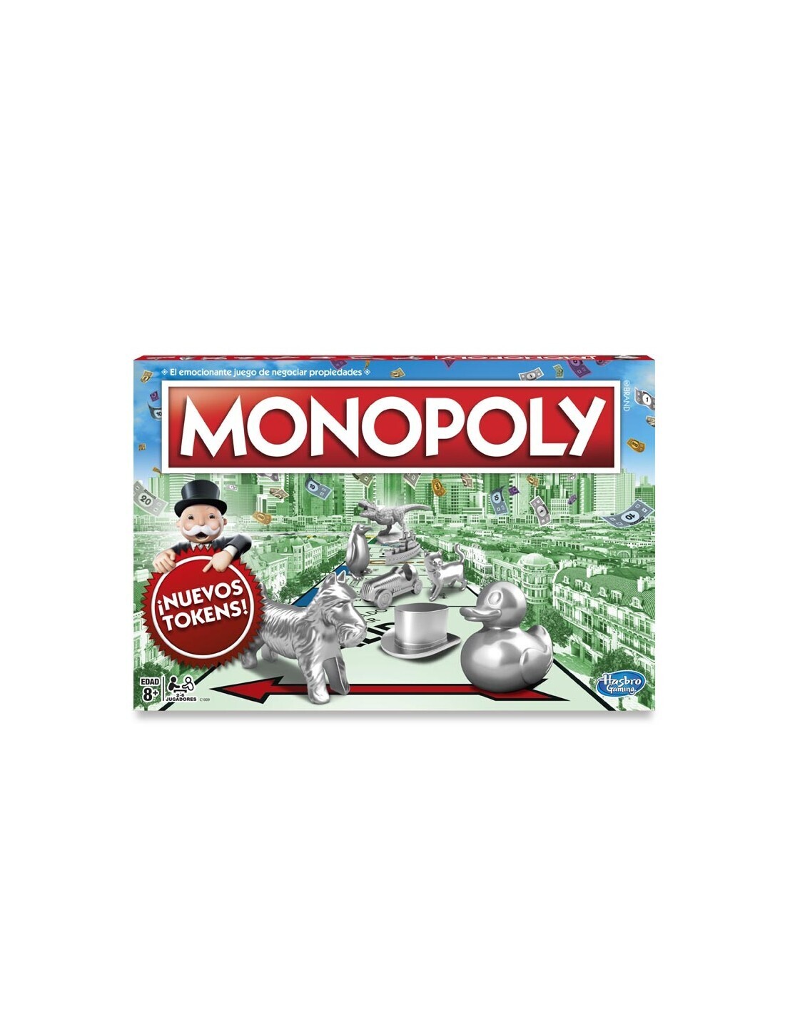 Monopoly Clásico Hasbro C1009 - Juego De Mesa En Español