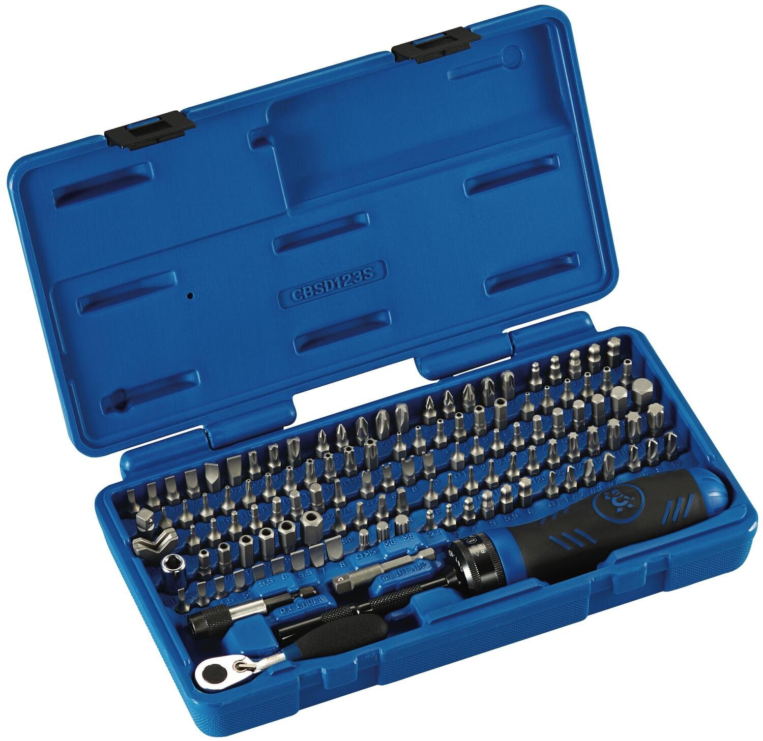 CBSD123S - 123 Piece Ratcheting Screwdriver Bit Set