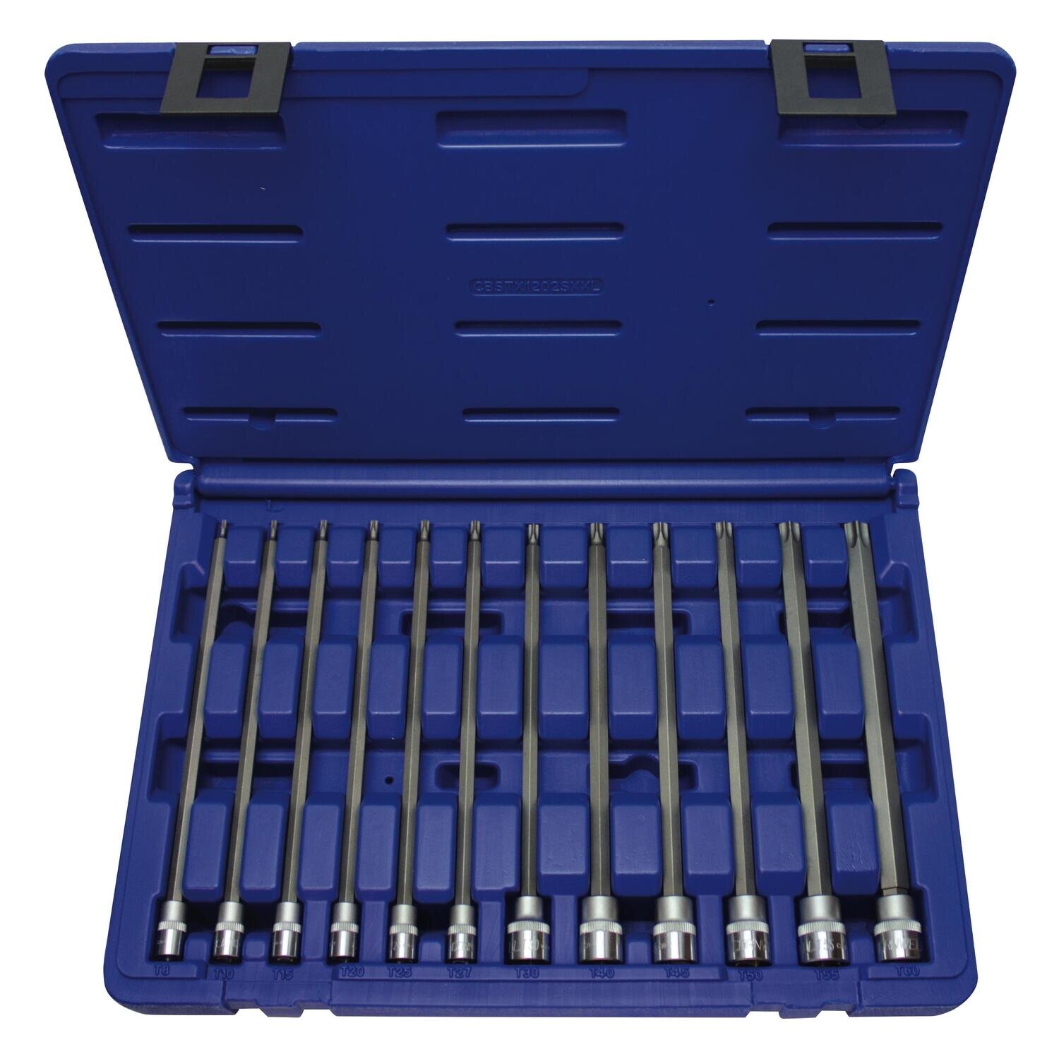 CBSTX1202SXXL - 12 Piece 1/4” & 3/8” Drive Extra Long Star Bit Socket Set
