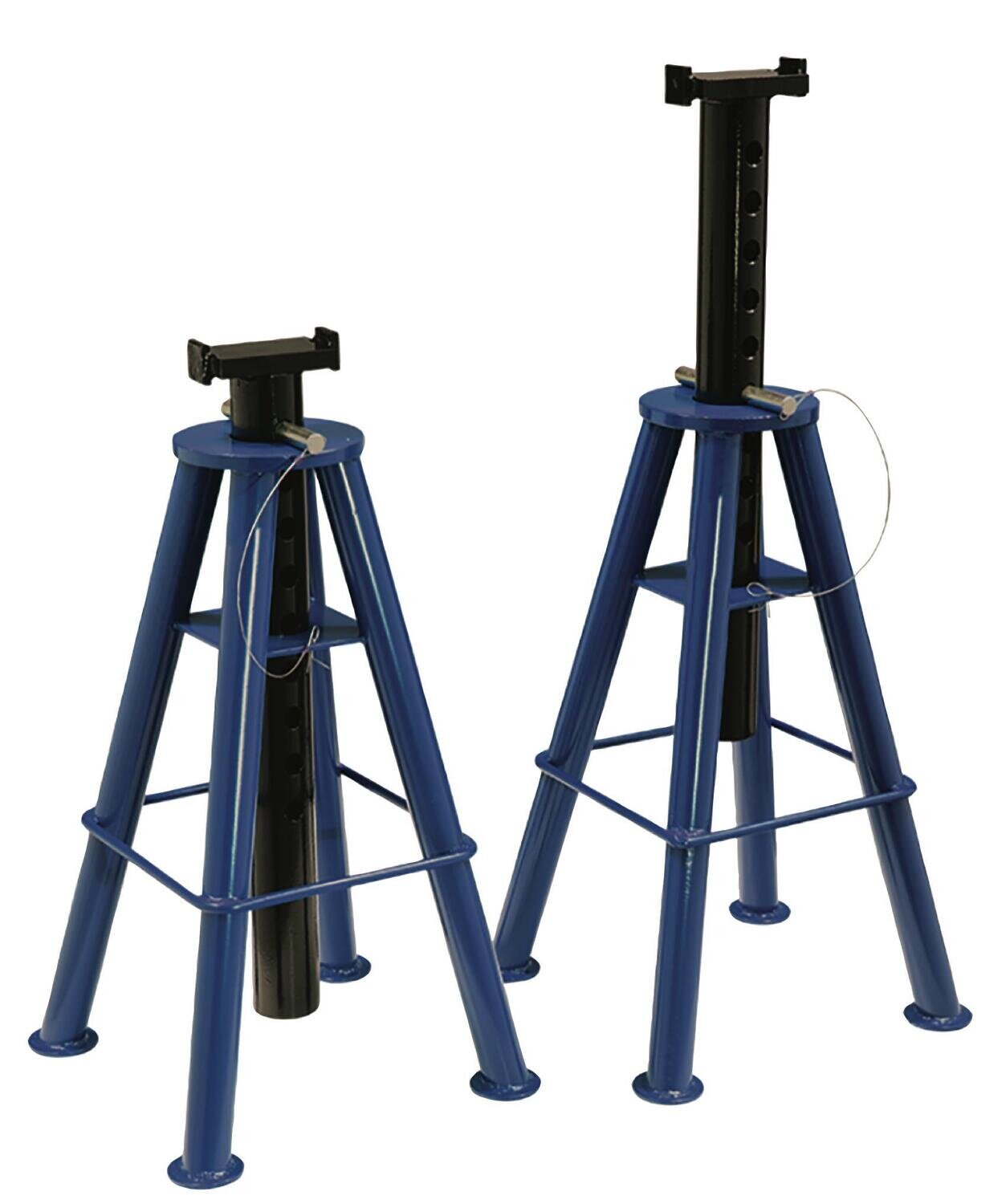 CSEVS10TXT - 10 Ton Extra Tall Vehicle Stands, Blue
