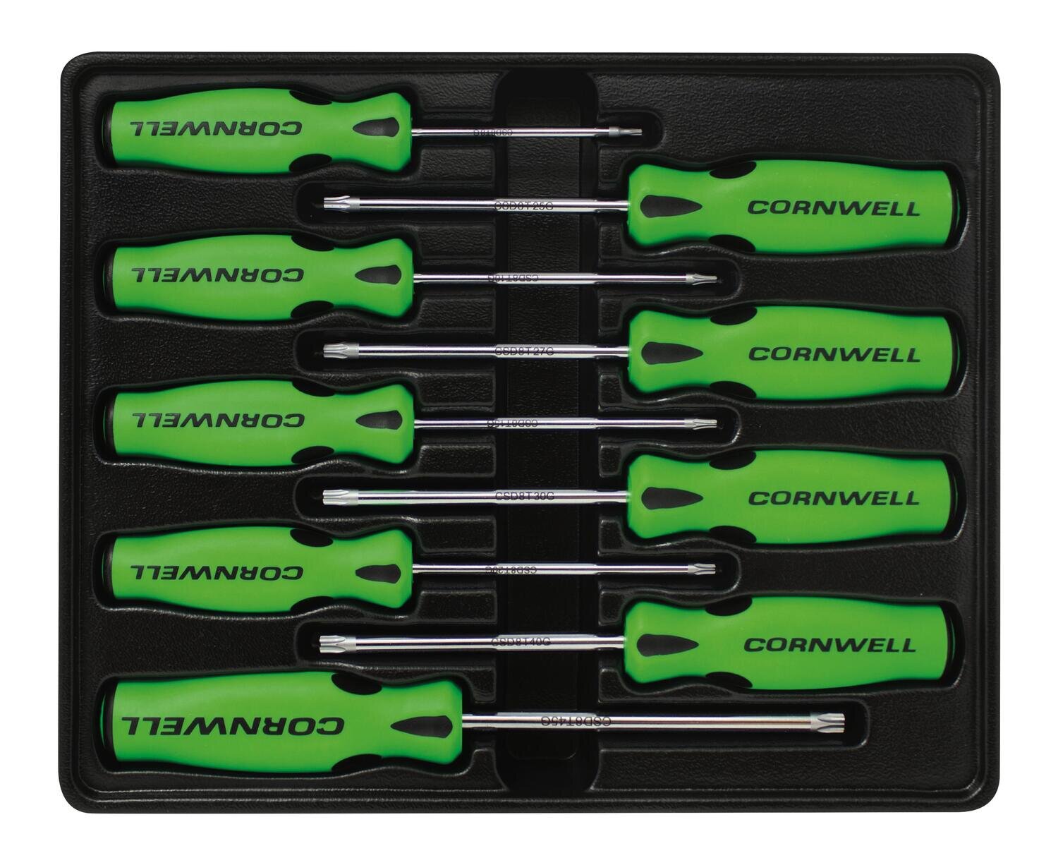 CSD89SSG - 9 Piece Star Screwdriver Set, Green