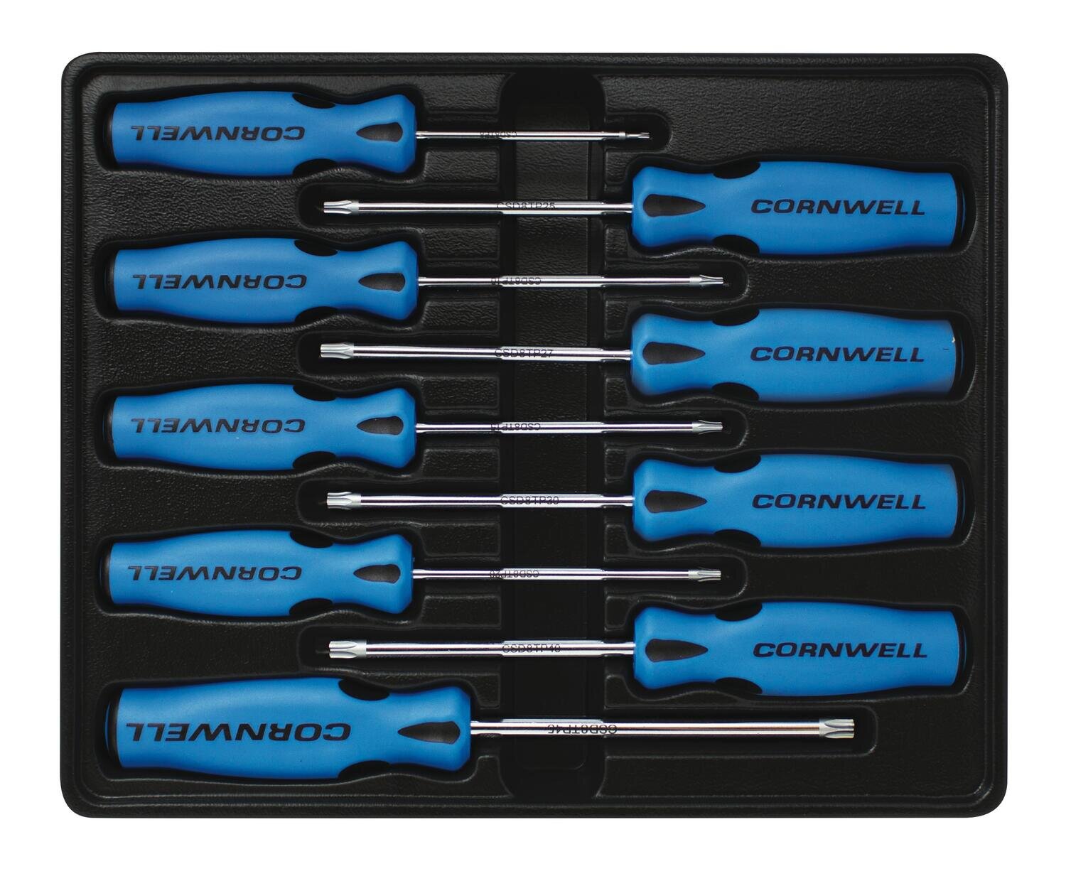 CSD89TPS - 9 Piece Tamperproof Star Screwdriver Set, Blue