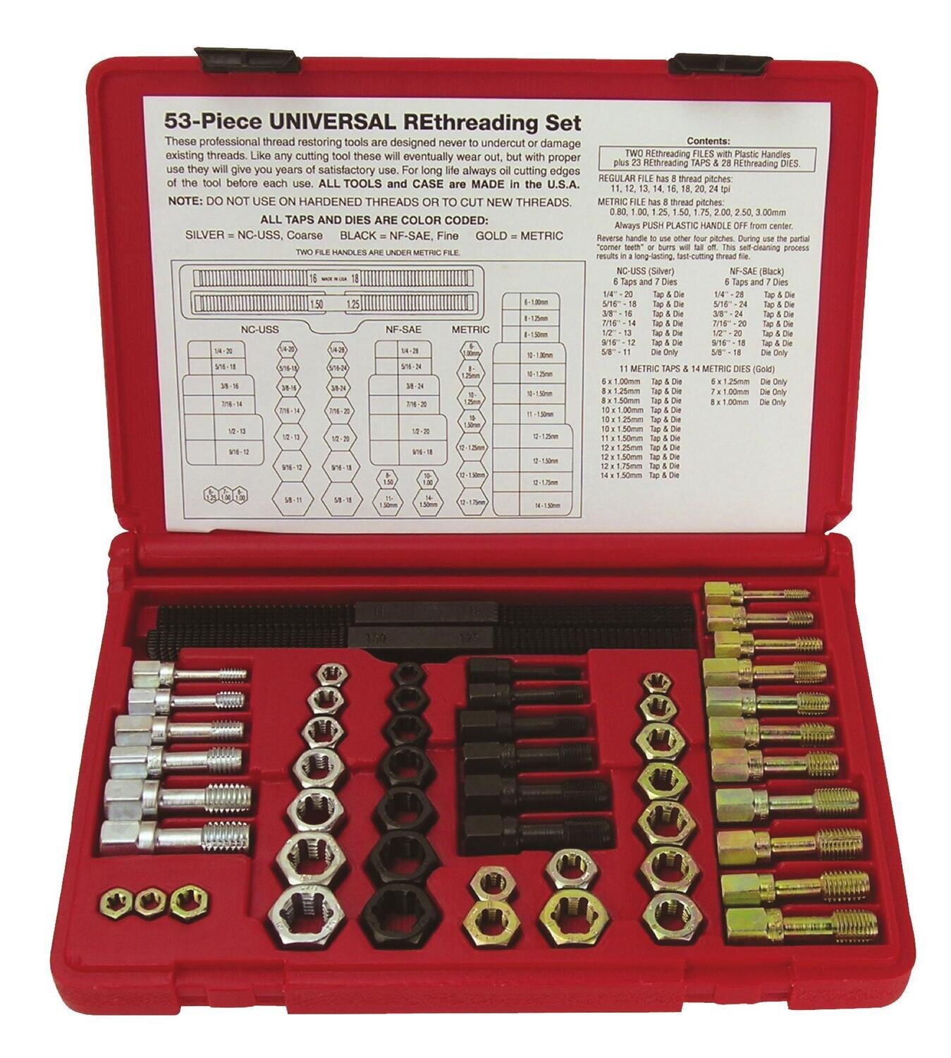 JA2053 - 53 Piece Universal Rethreading Set