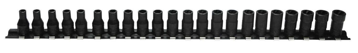 CBE1422 - 22 Piece 1/4" Drive Reaper Bolt Extractor Combo Set