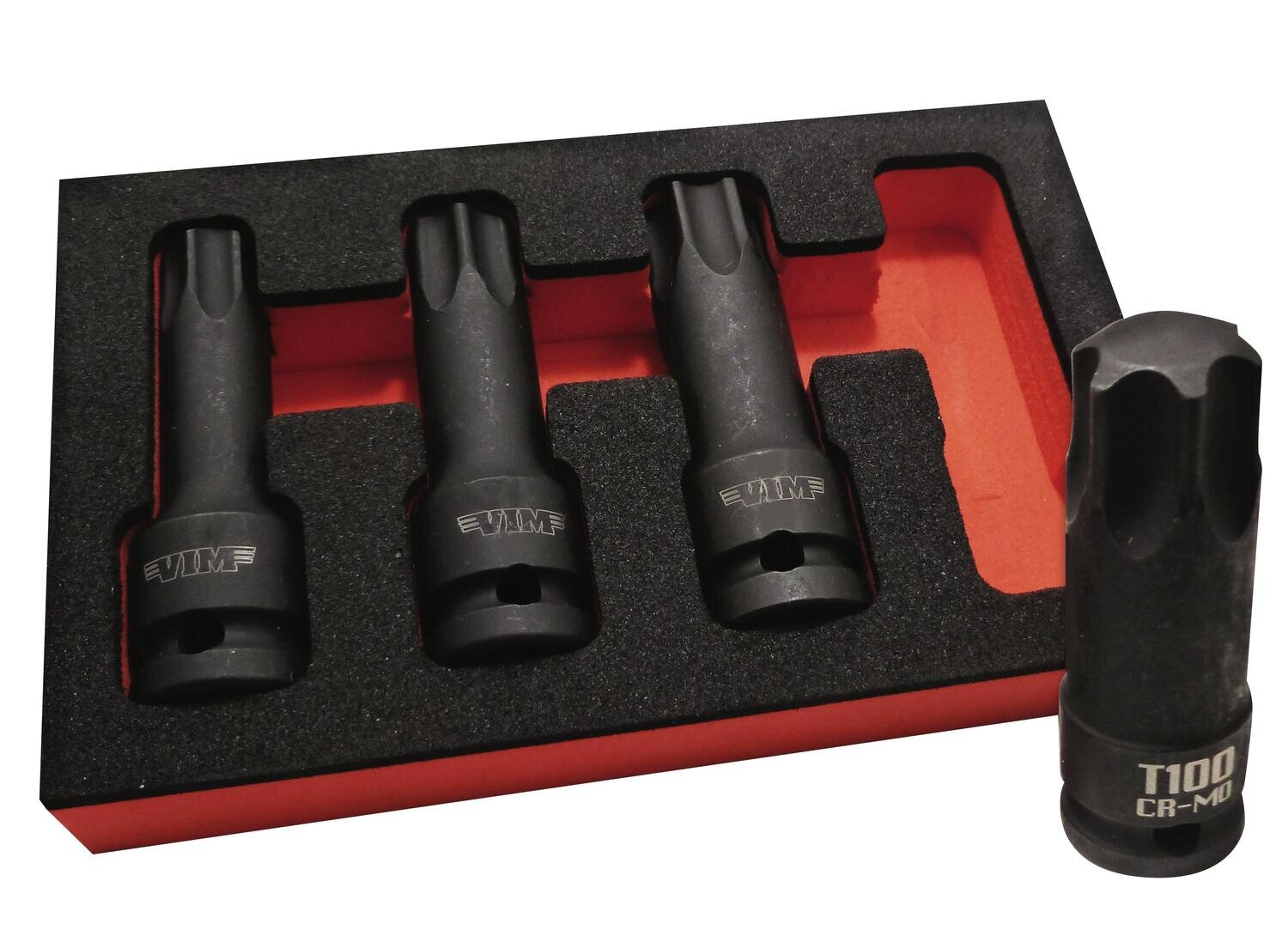 VMIMPTX800 - 4 Piece 1/2" Drive Large Impact Torx® Driver Set