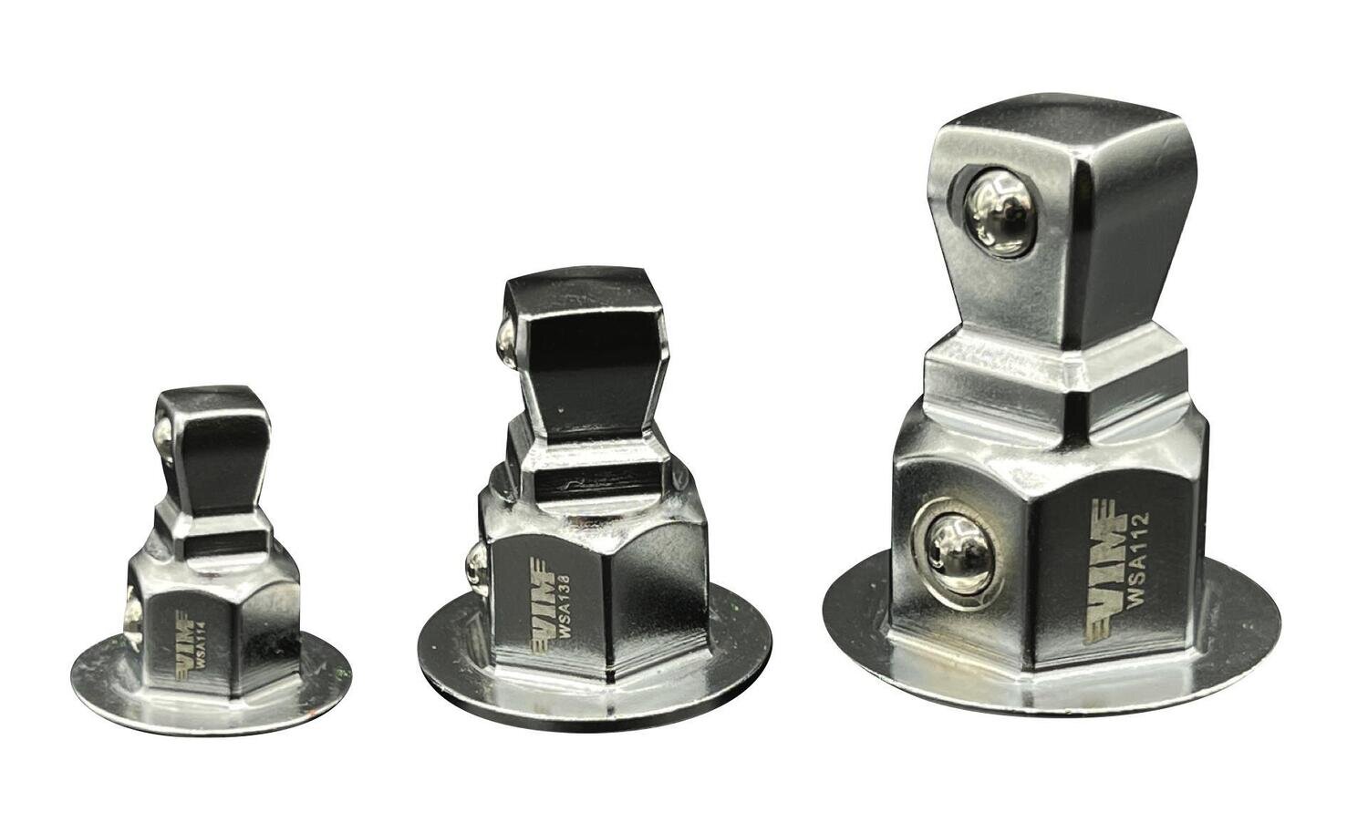 VMWSA100 - 3 Piece Wrench Wobble Socket Adapter Set