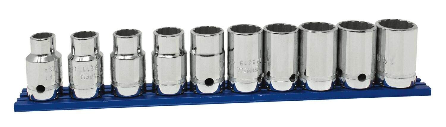 STM3110P - 10 Piece 1/2” Drive Metric Socket Set, 12 Point