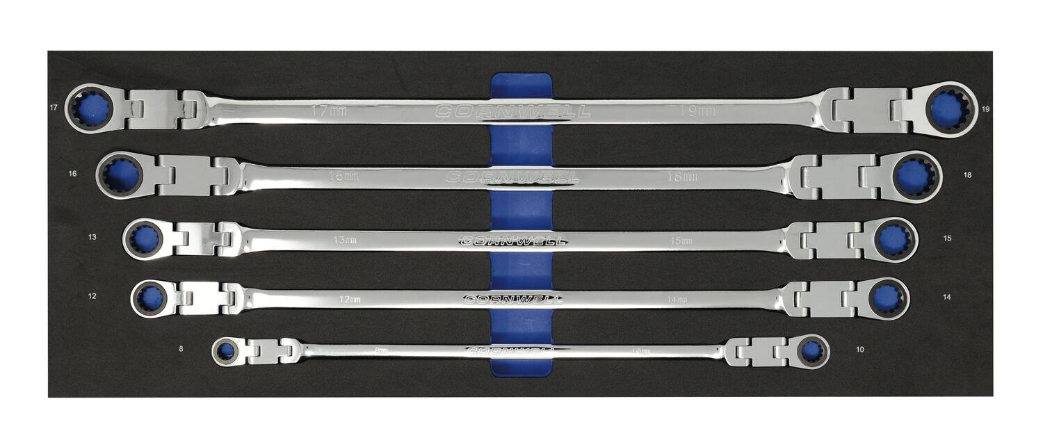 CRWLDF5MS - 5 Piece 120-Tooth Metric Extra Long Double Flex Joint ...