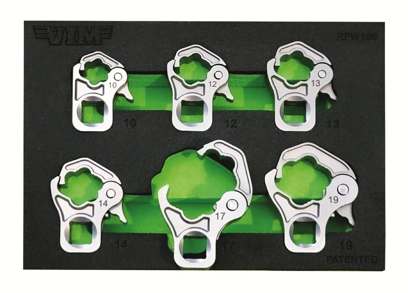 Vmrfw100 6 Piece 3 8 Drive Ratcheting Flare Nut Wrench Set