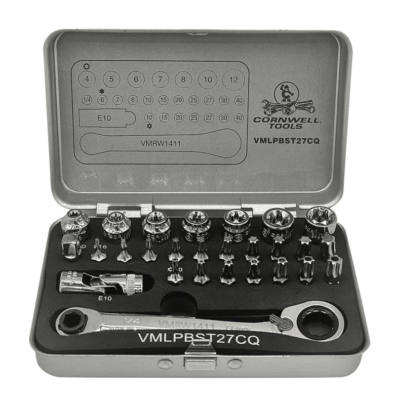 VMLPBST27CQ - 27 Piece Low Profile TORX® Socket and Bit Set