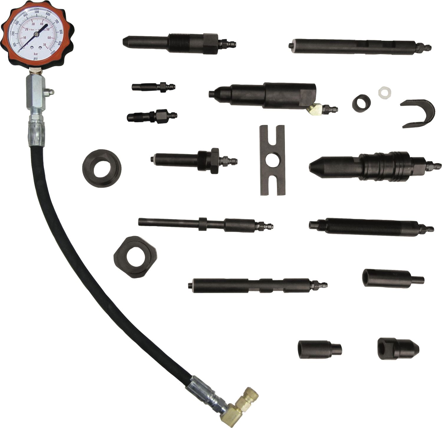HM1570CW - 14 Piece Heavy-Duty Diesel Compression Test Kit