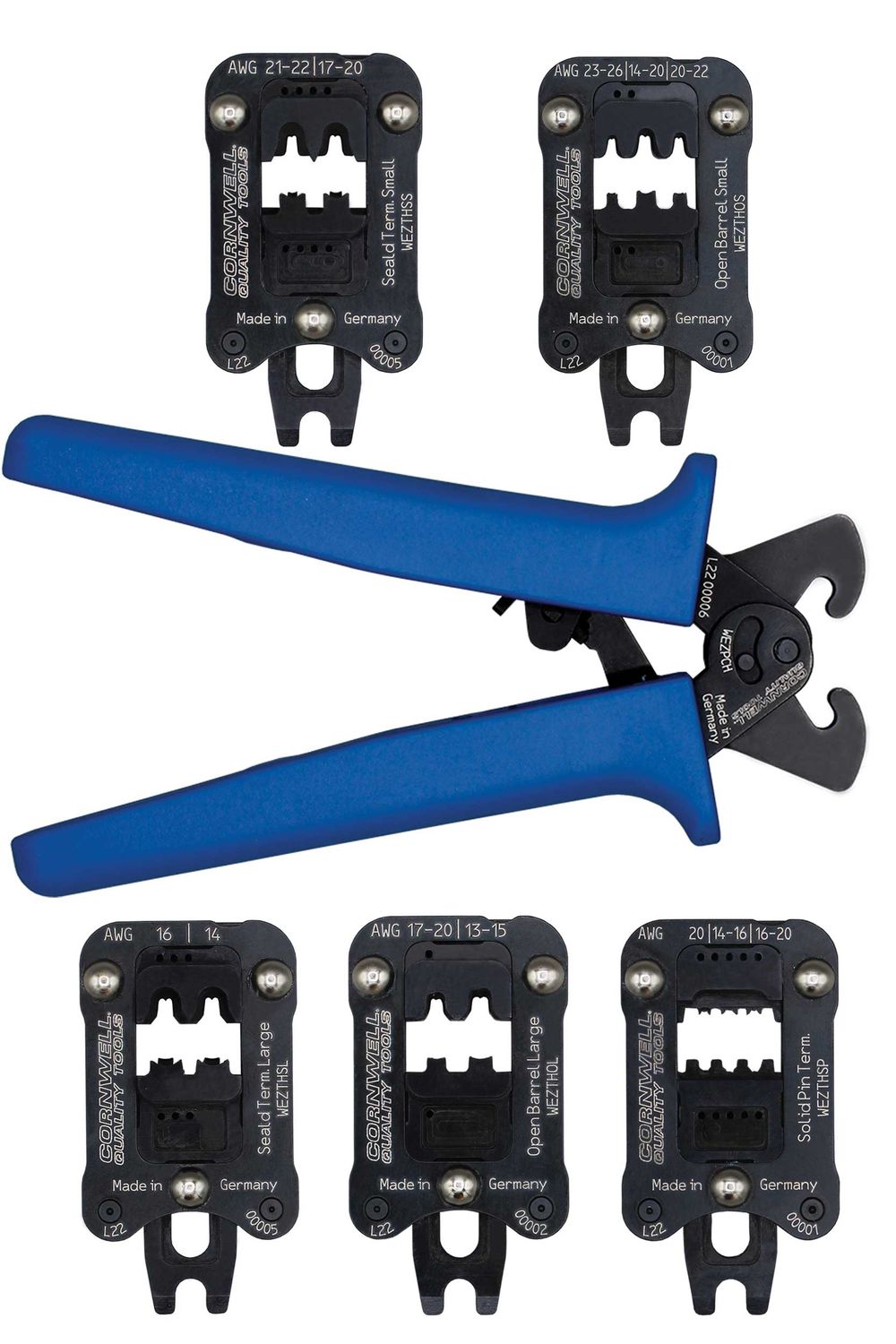 WEZLC6 - 6 Piece Parallel Crimper Master Kit