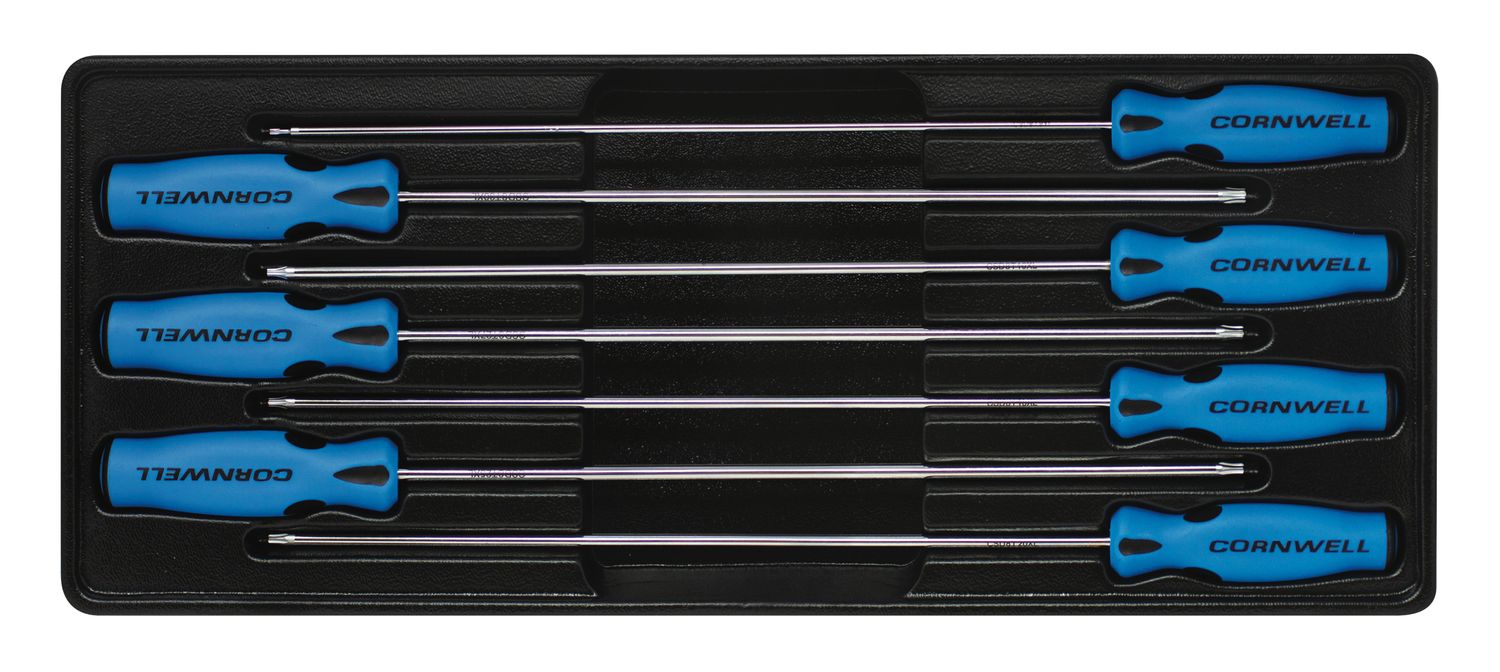 CSD87XLSS - 7 Piece Extra Long Star Screwdriver Set, Blue