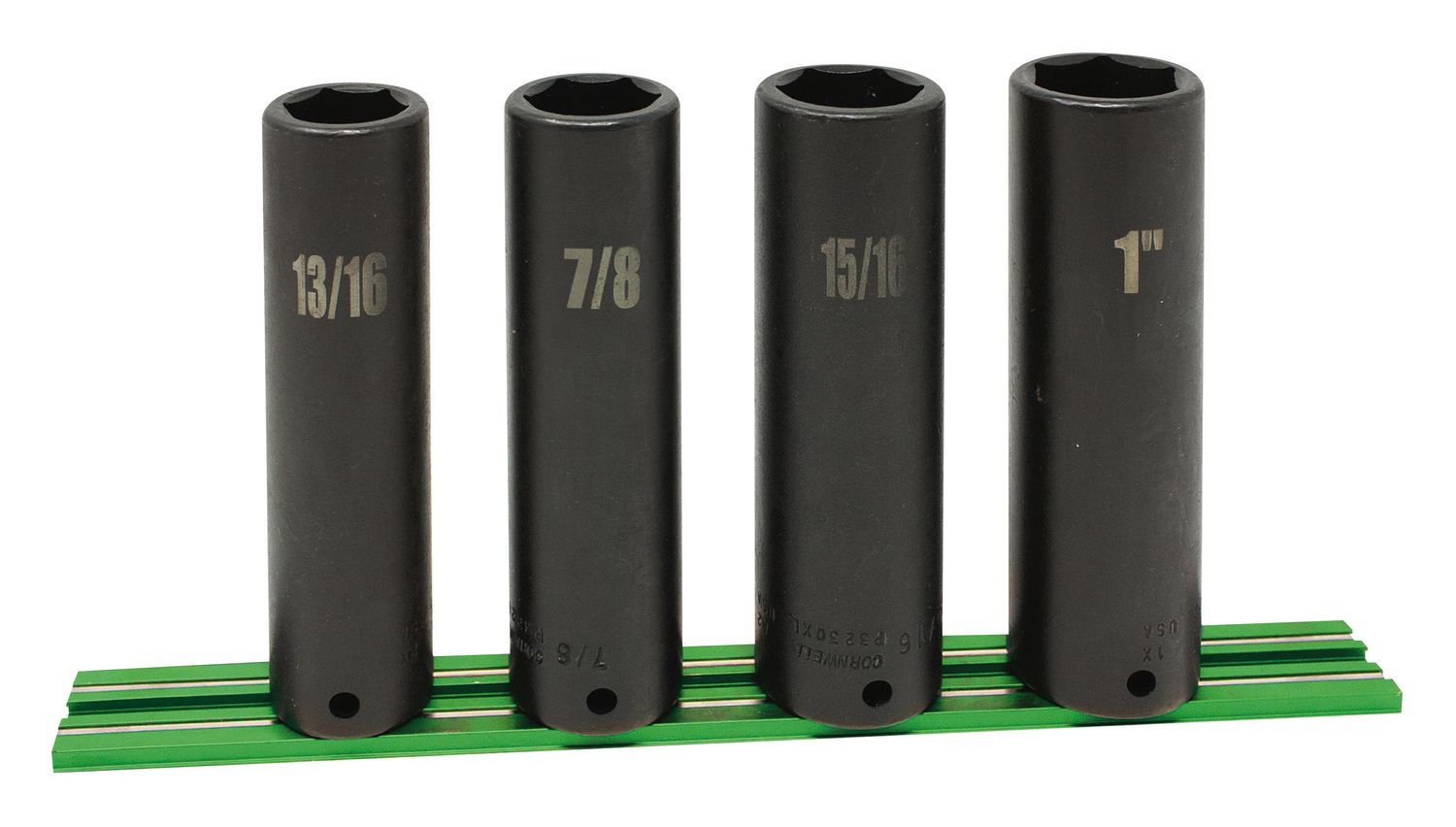 STI324XLSP - 4 Piece 1/2" Drive SAE Extra Deep Power Socket Set, 6 Point