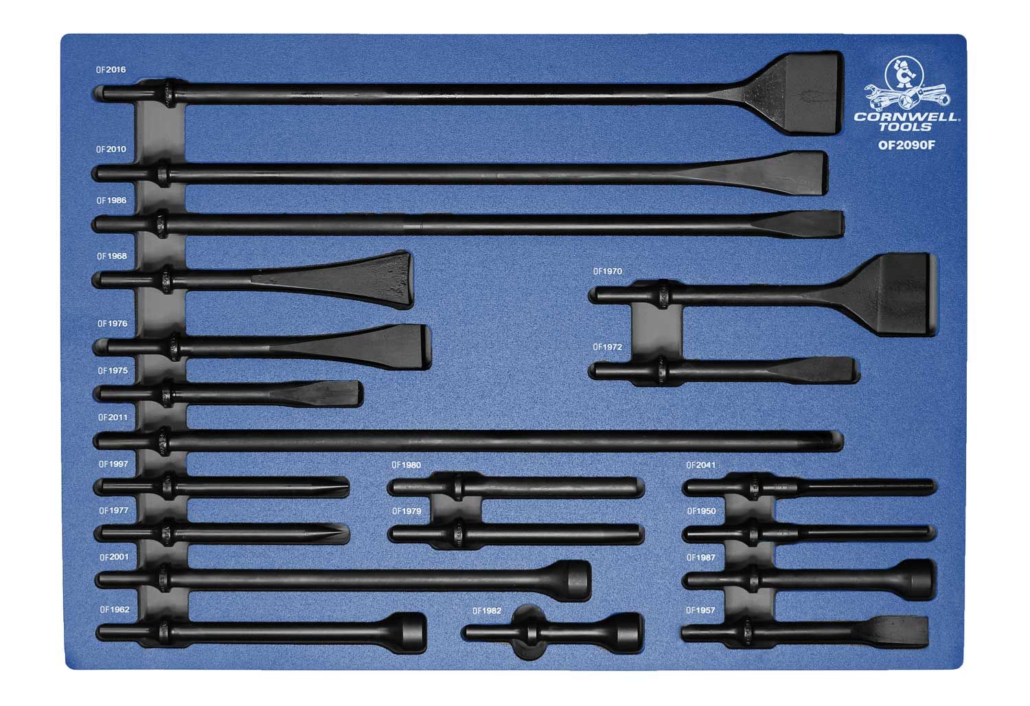 OF2090F - 20 Piece Assorted Air Hammer Bit Set
