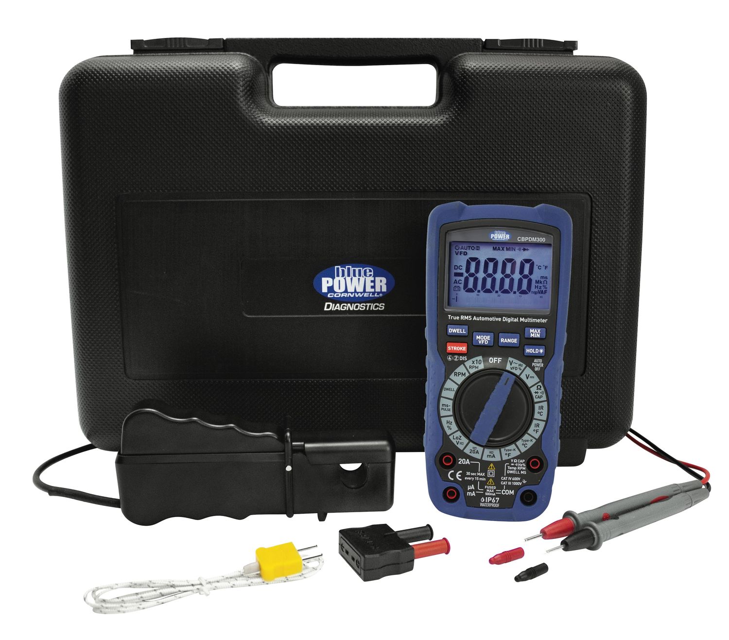 CBPDM300 - Premium Automotive True RMS Digital Multimeter Kit with Dual ...