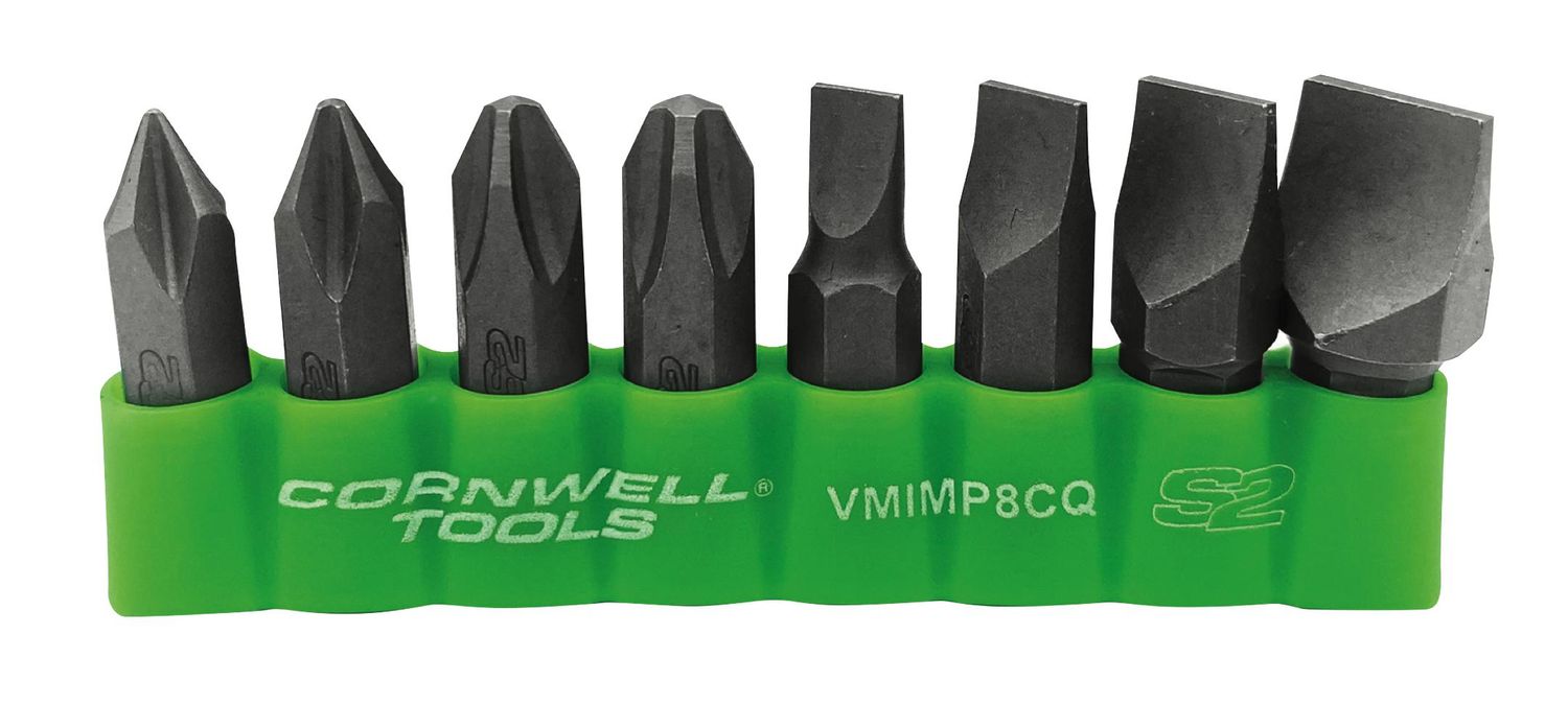 VMIMP8CQ - 8 Piece 5/16" Impact Flat and Phillips® Bit Set