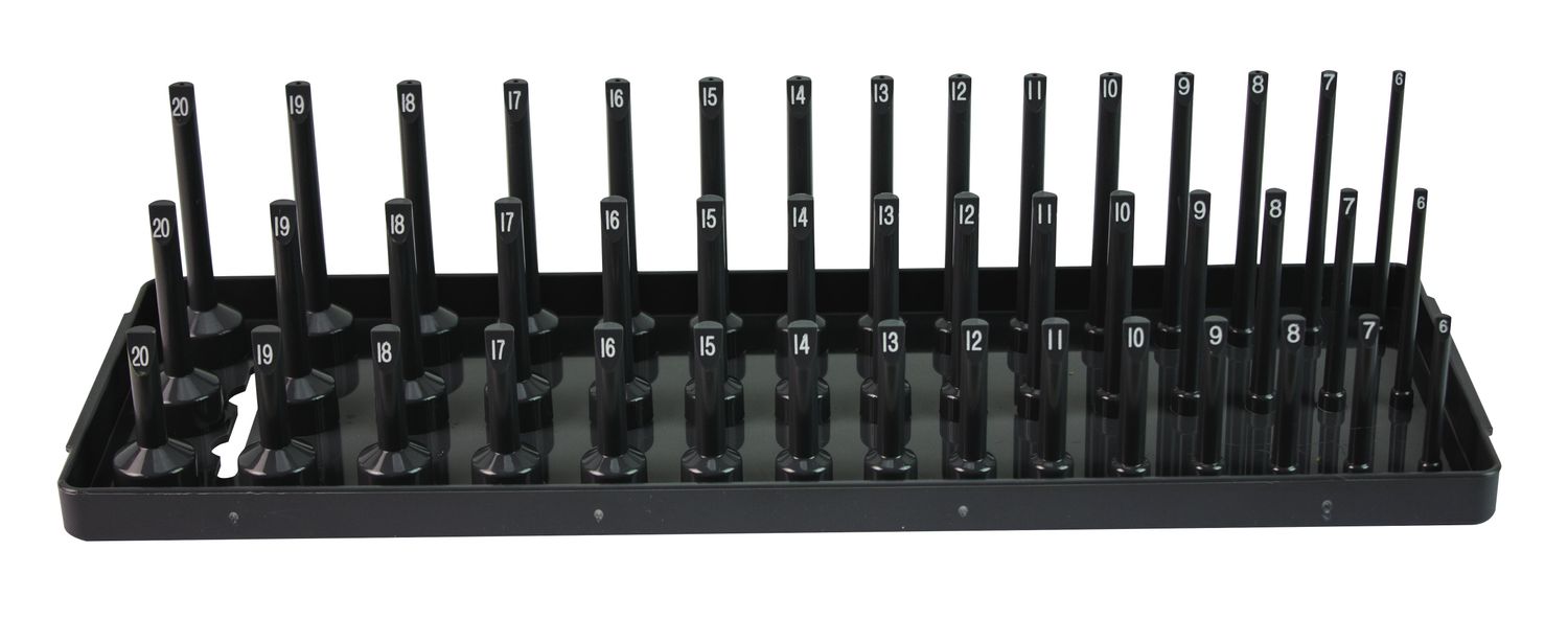 HA38023 - 3/8" Drive Metric Three Row Socket Tray