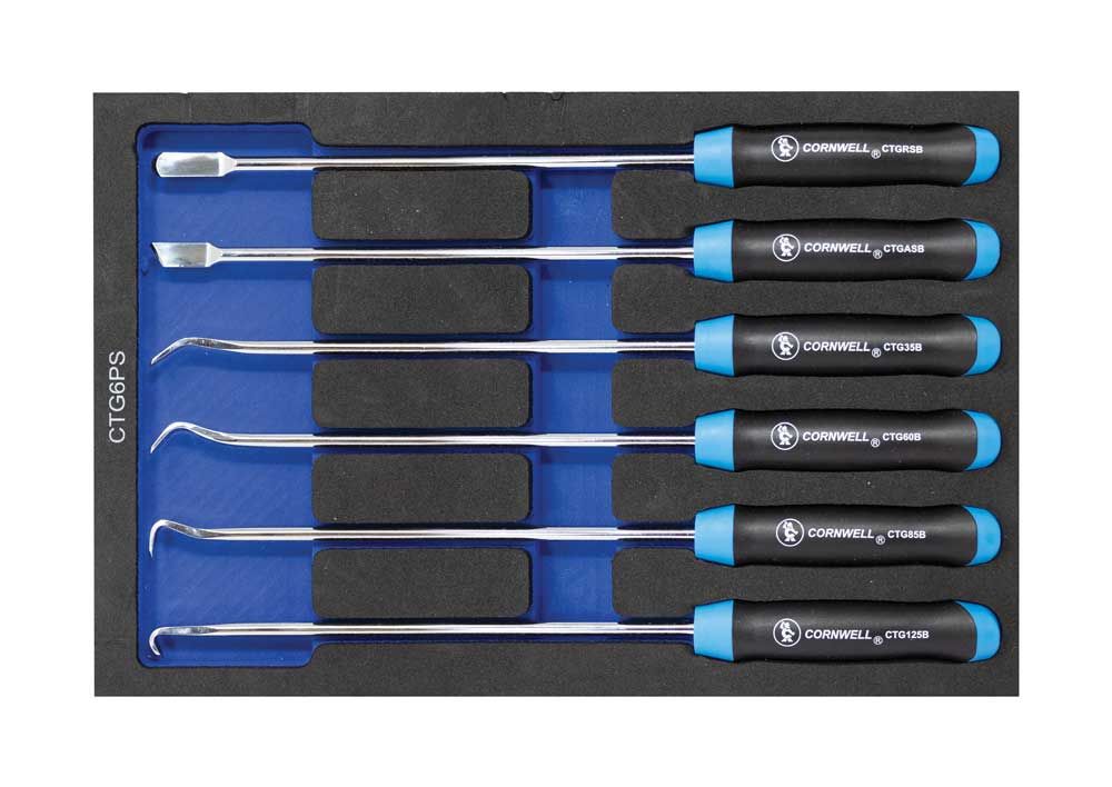 CTG6PS - 6 Piece Wide Tip X-Long Pick Set