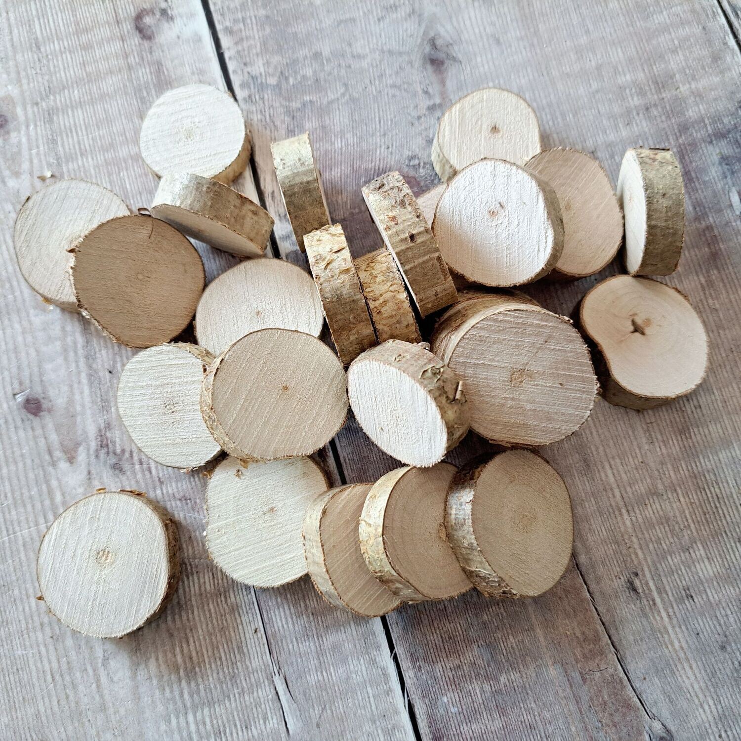 Bulk wood slices 3-4cm x 50