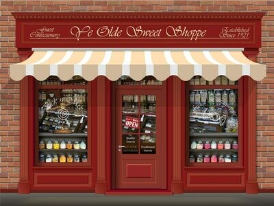 Shop Front Mural with Canopy