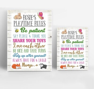 Family Rules / Playtime Rules