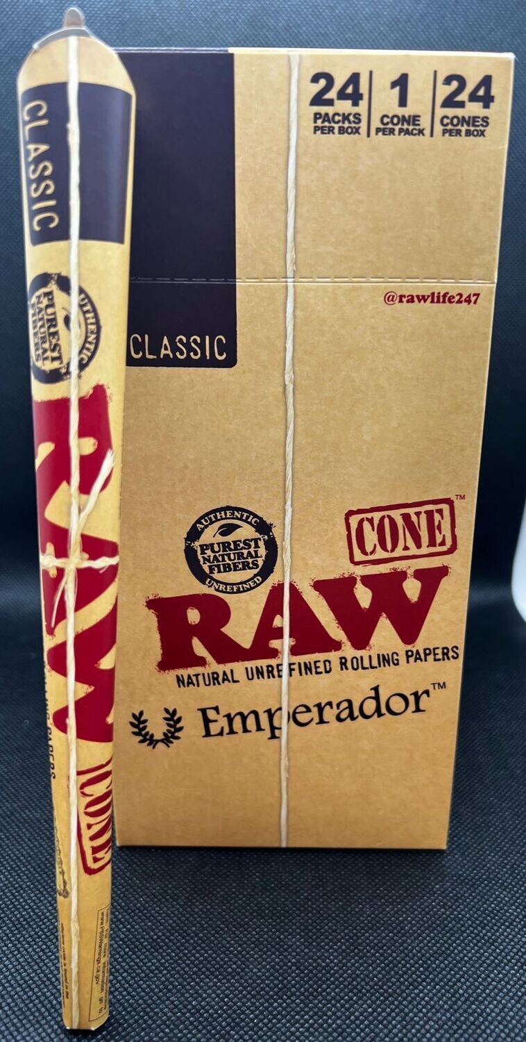 RAW CONE EMPERADOR 24 RAW CLASSIC CONE EMPERADOR 24 PACKS/BOX 1 CONE/PACK