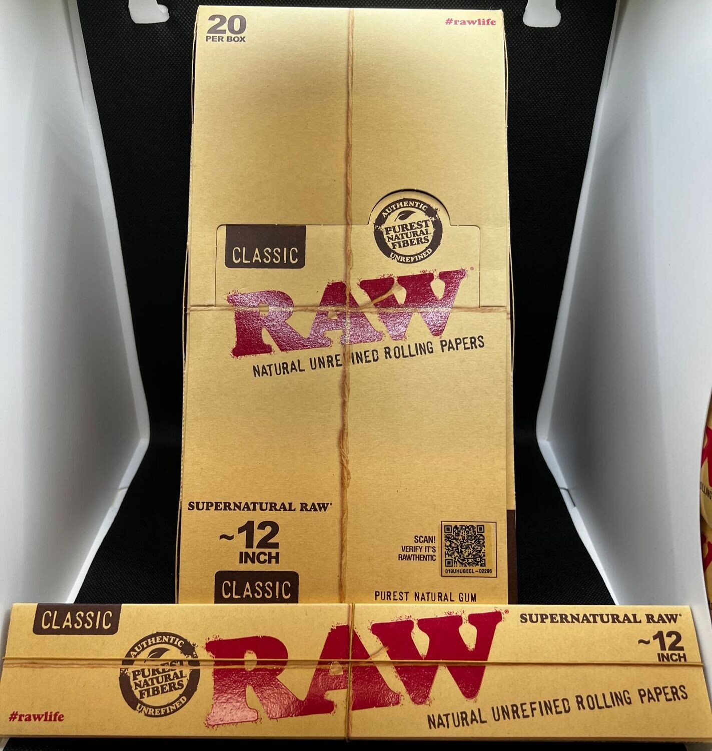 RAW ORGANIC 1 1/2 25 PACKS/BOX 33 LEAVES/PACK