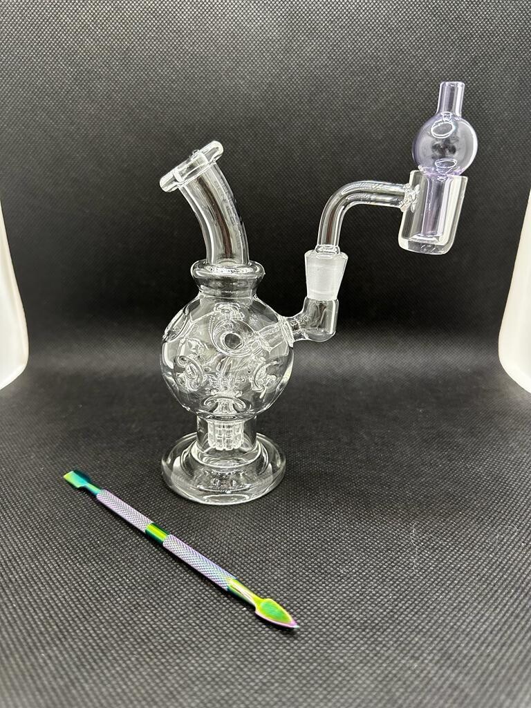 SENSE GLASS MINI DAB RIG KIT 5" 10MM QUARTS BANGER