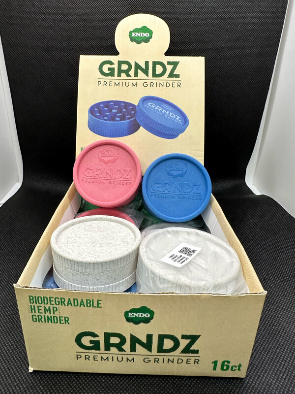 ENDO GRNDZ BIO HEMP GRINDER 56MM 2PT ASSORT COLOR