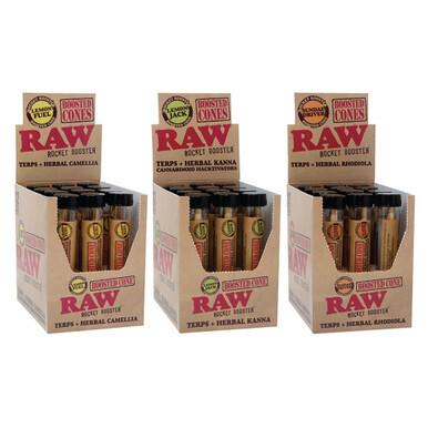 RAW ROCKET BOOSTER CONES 12CT/DISPLAY
