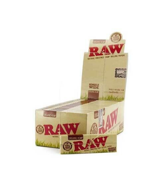 RAW ORGANIC SINGLE WIDE 25PC
