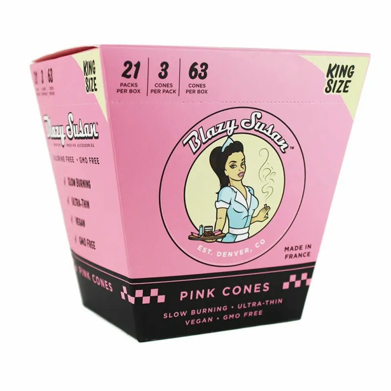 BLAZY SUSAN CONES KING SIZE 21PK/BOX 3 CONES/PK 63 CONES/BOX