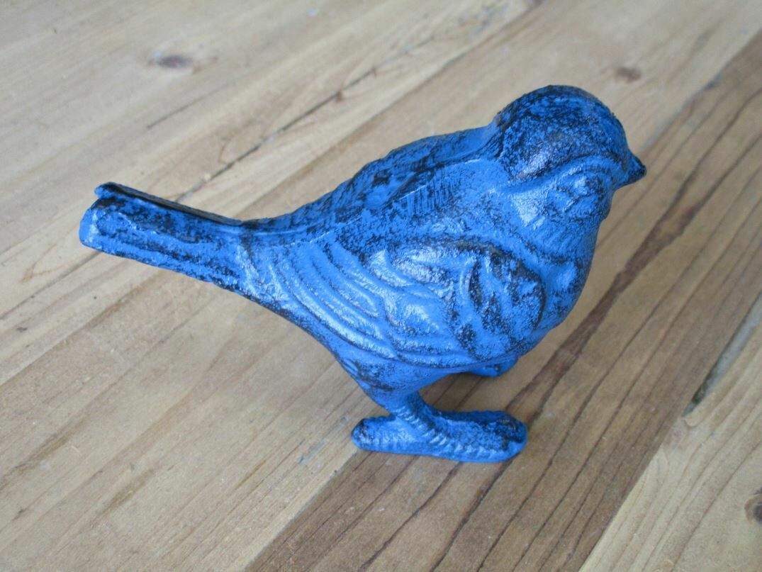 CAST IRON BLUE BIRD FIGURE – Midwest Craft House – FREE SHIPPING ON ALL ...