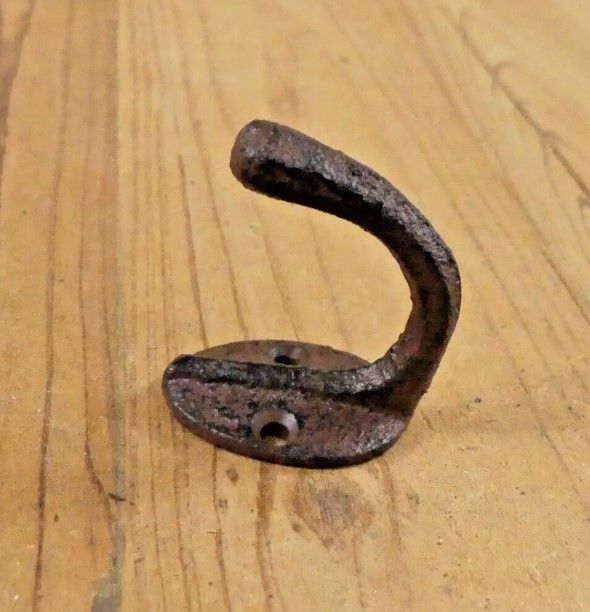 SMALL CAST IRON KEY HOOK – Midwest Craft House – Unique Home Decor ...