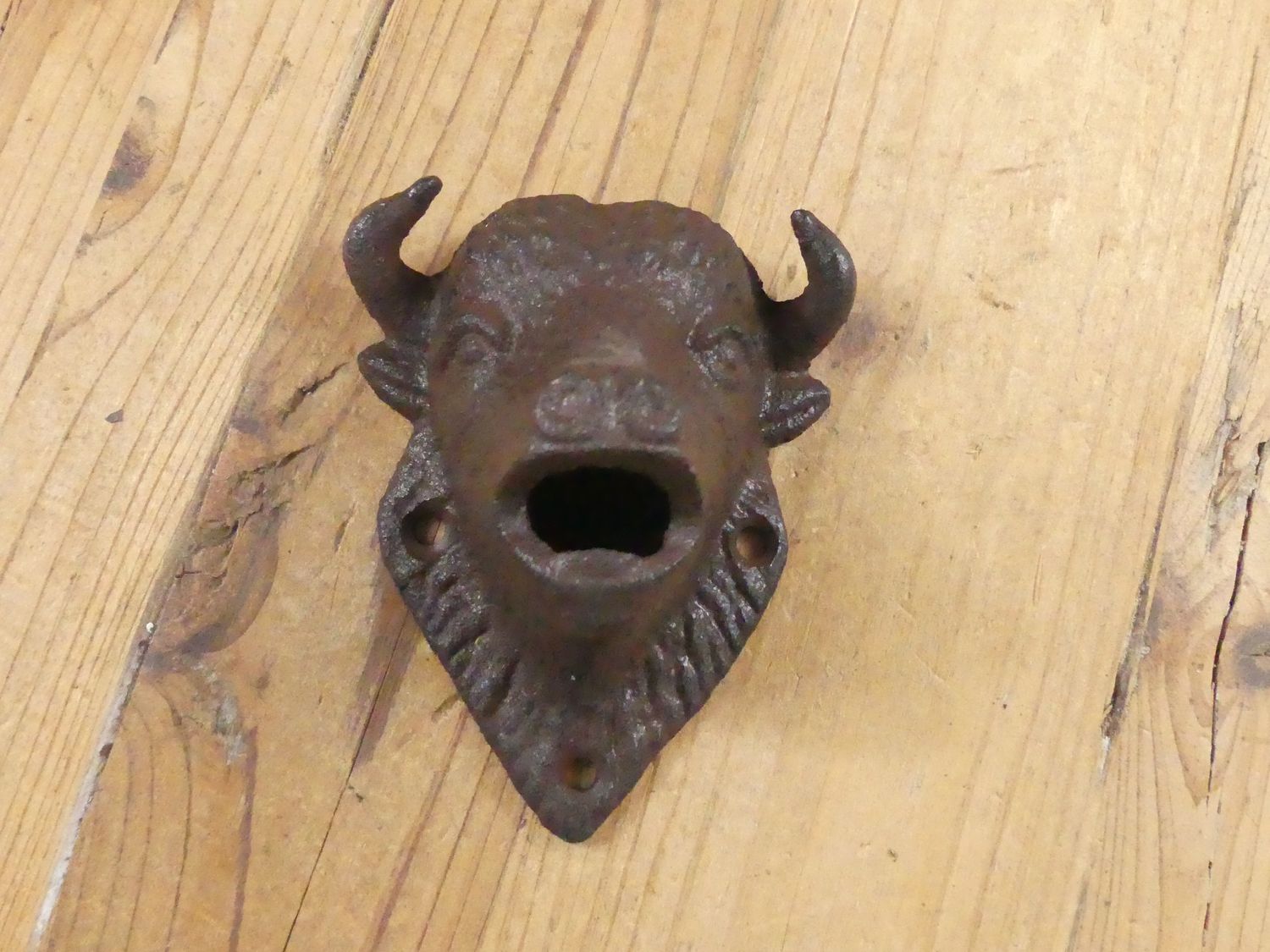 CAST IRON BUFFALO HEAD BOTTLE OPENER – Explore Our Store at Midwest ...