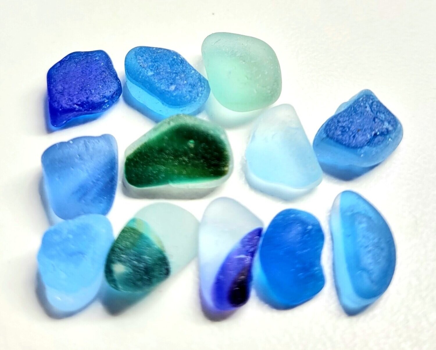English Sea Glass w/Multis - 12 pcs